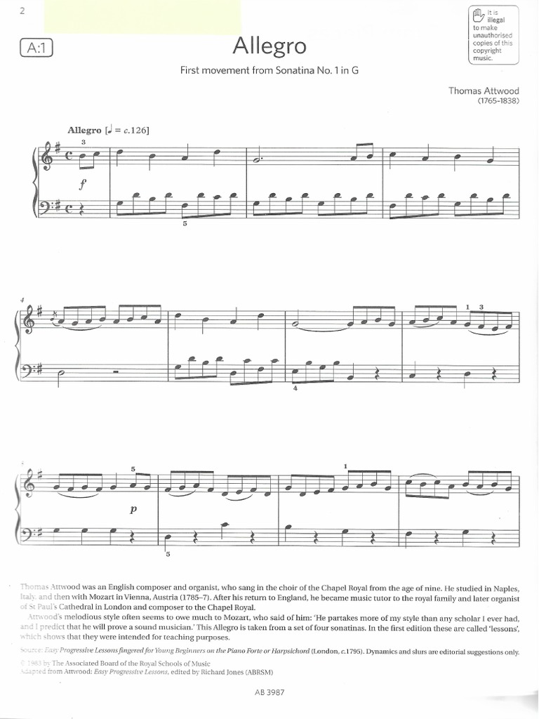 ABRSM Grade 2 Pieces | PDF
