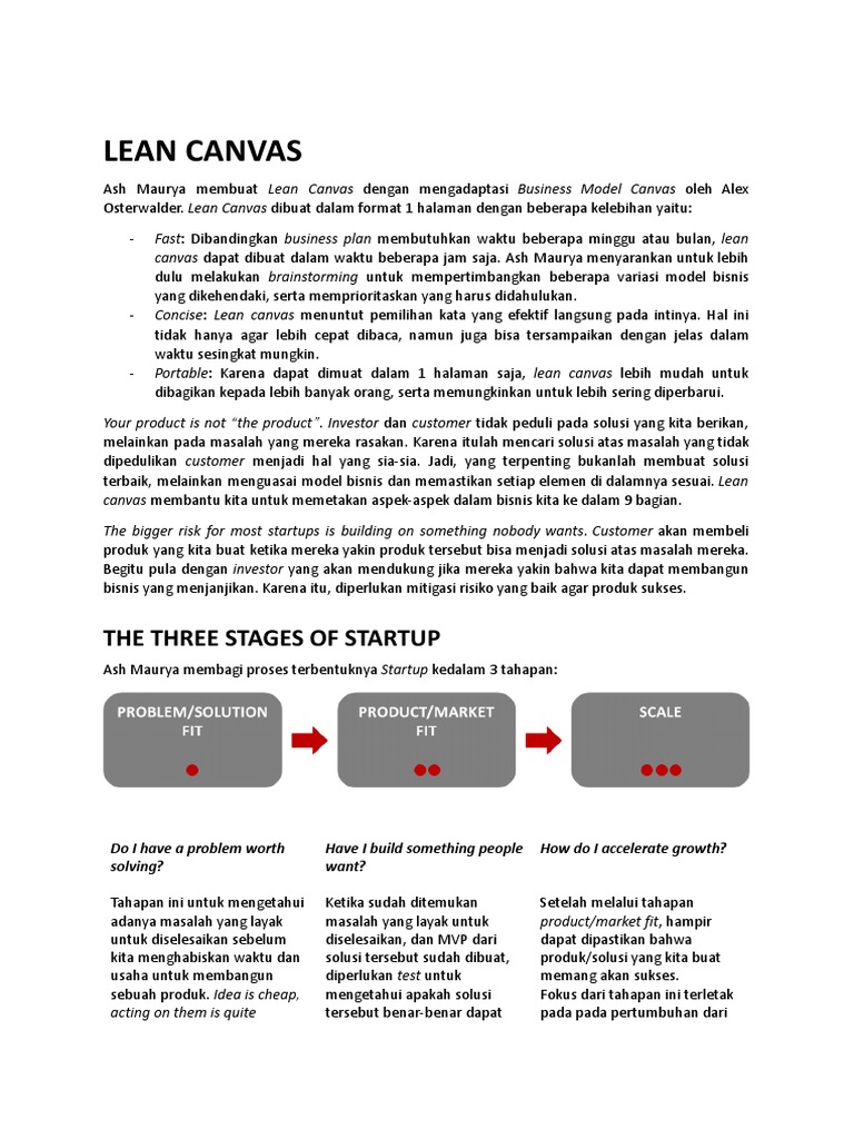 Lean Canvas | PDF