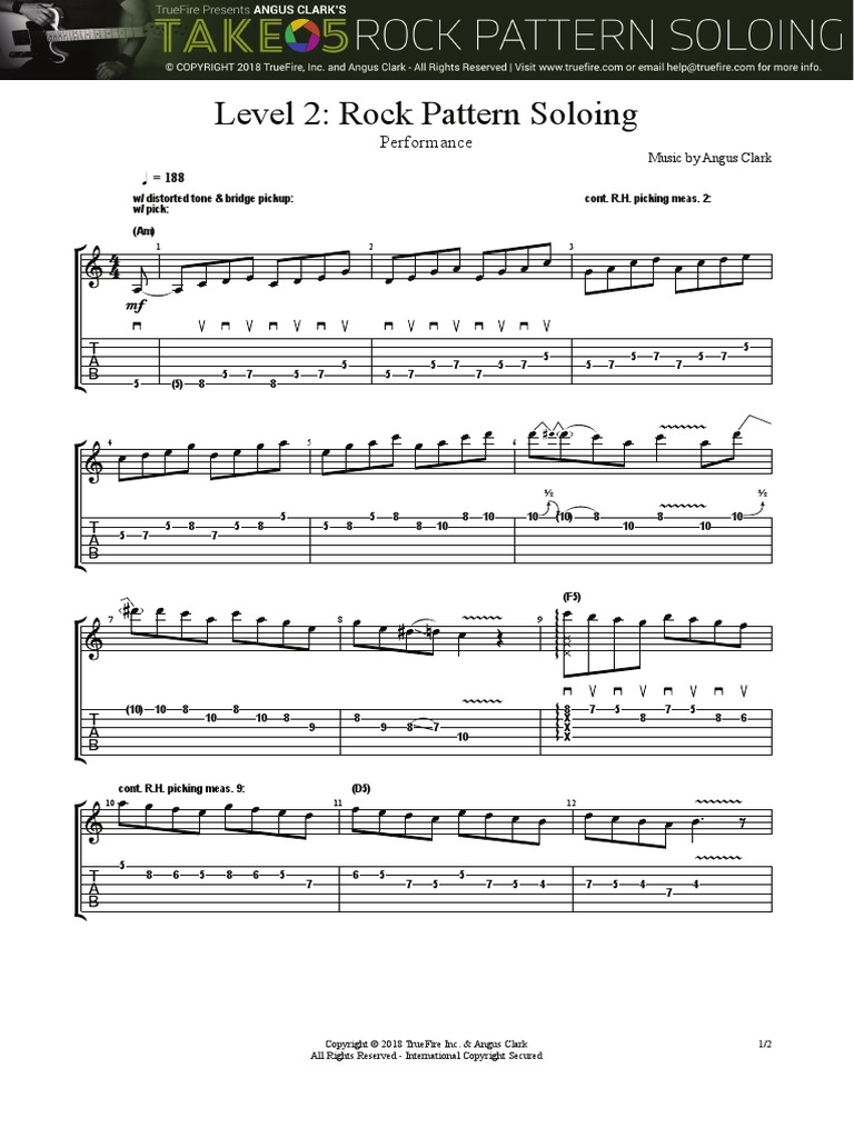 Level 2 - Rock Pattern Soloing - Performance | PDF | Chess | Chess Theory