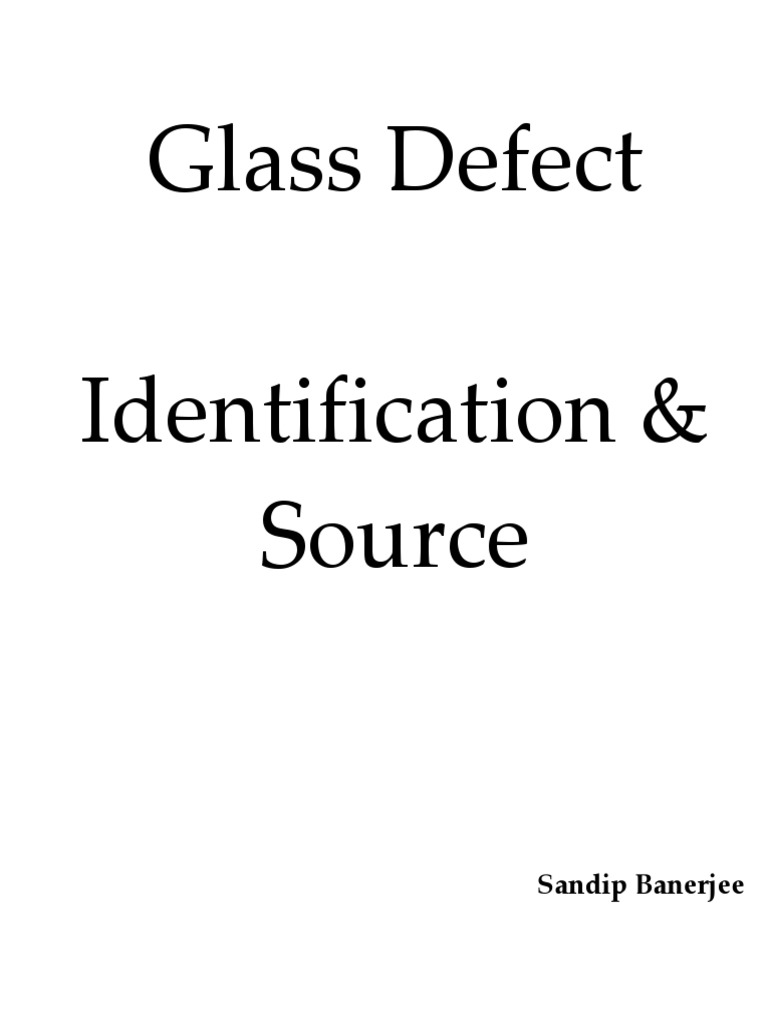 Siva Defects | PDF | Glasses | Silicon Dioxide