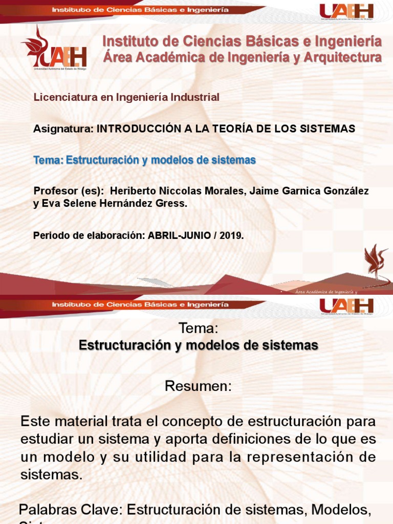 Estructuracion y Modelos de Sistemas Mod | PDF | Ingeniería | Modelo ...