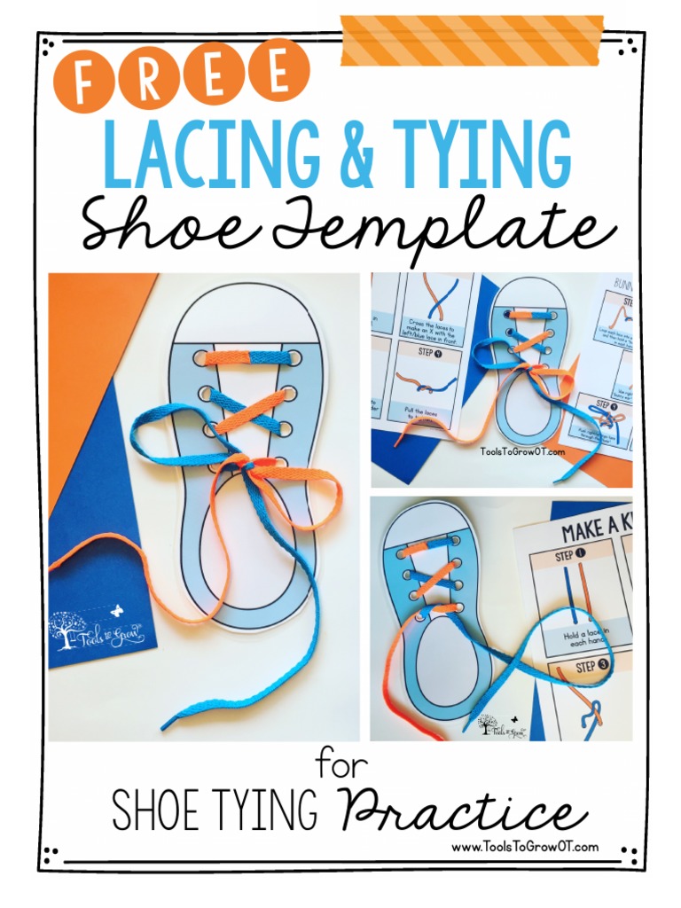 6fy - Shoe Tying Template - FREE! | PDF