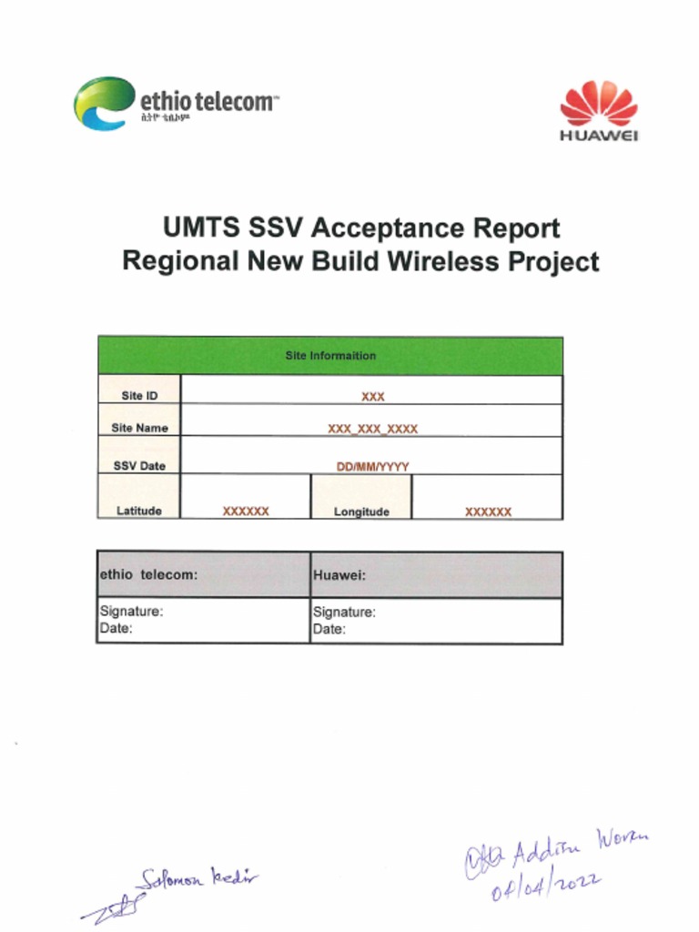 SSV Report Template | PDF
