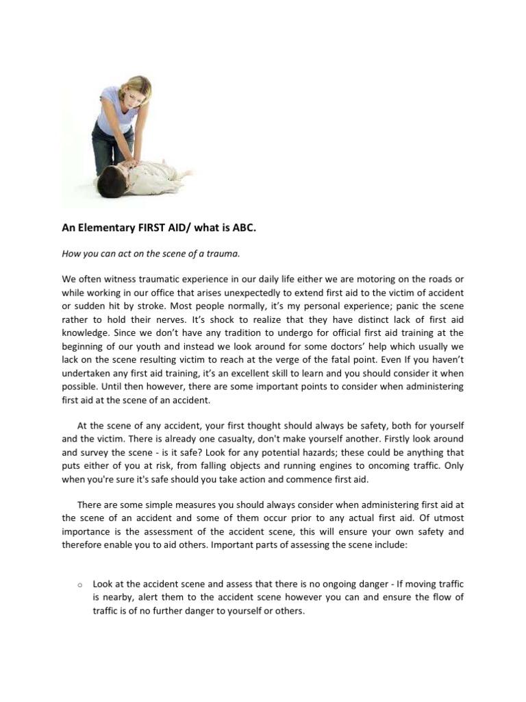 ABC of Life Saving | PDF | Cardiopulmonary Resuscitation | First Aid