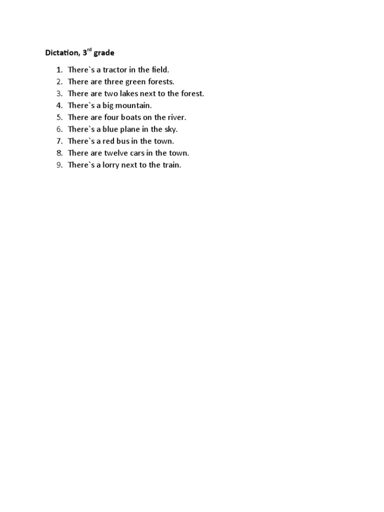 Dictation | PDF | Science & Mathematics