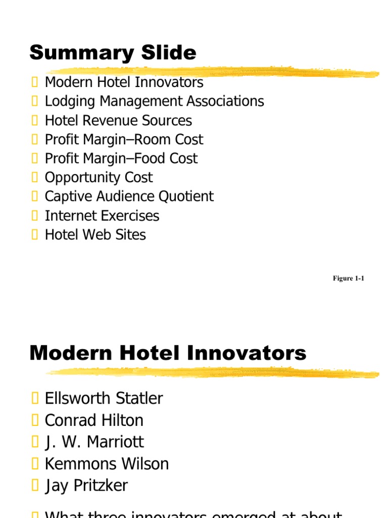 Chapter 01 | PDF | Hotel | Profit (Accounting)