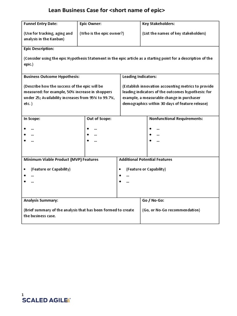 Lean Business Case V7 | PDF | Business Process | Business