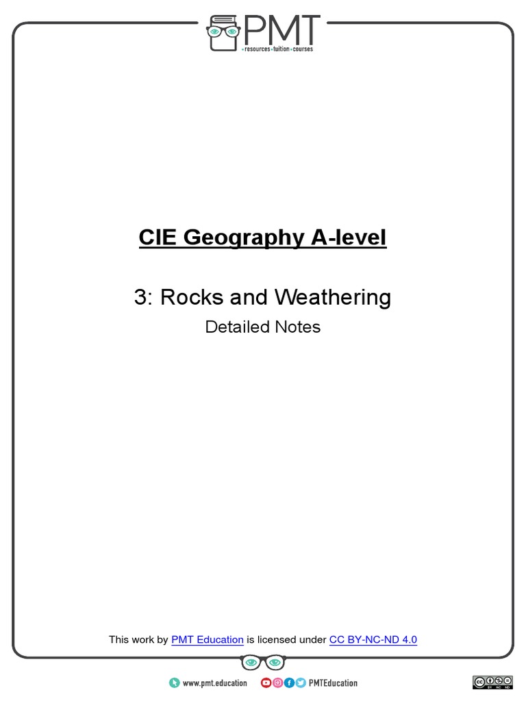 Rocks and Weathering | Download Free PDF | Plate Tectonics | Weathering