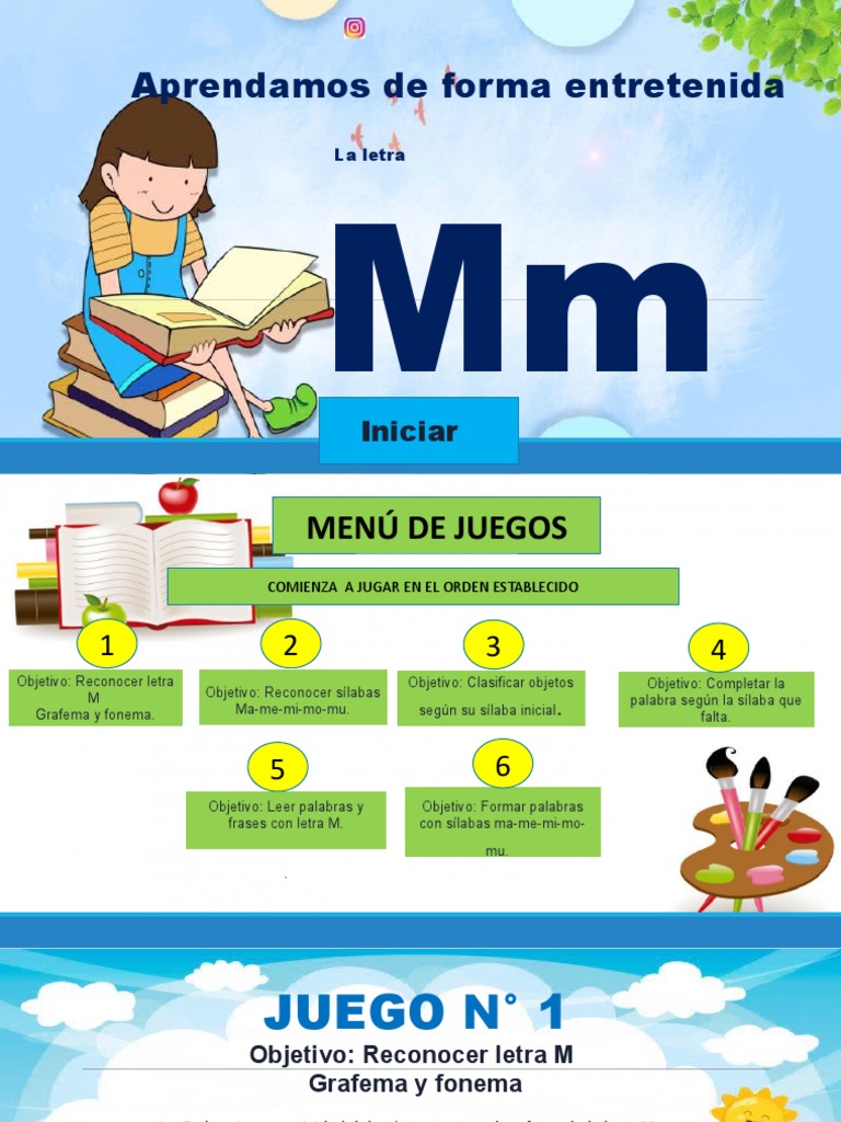 Presentación Fonema M | PDF | Ortografía | Comunicación humana