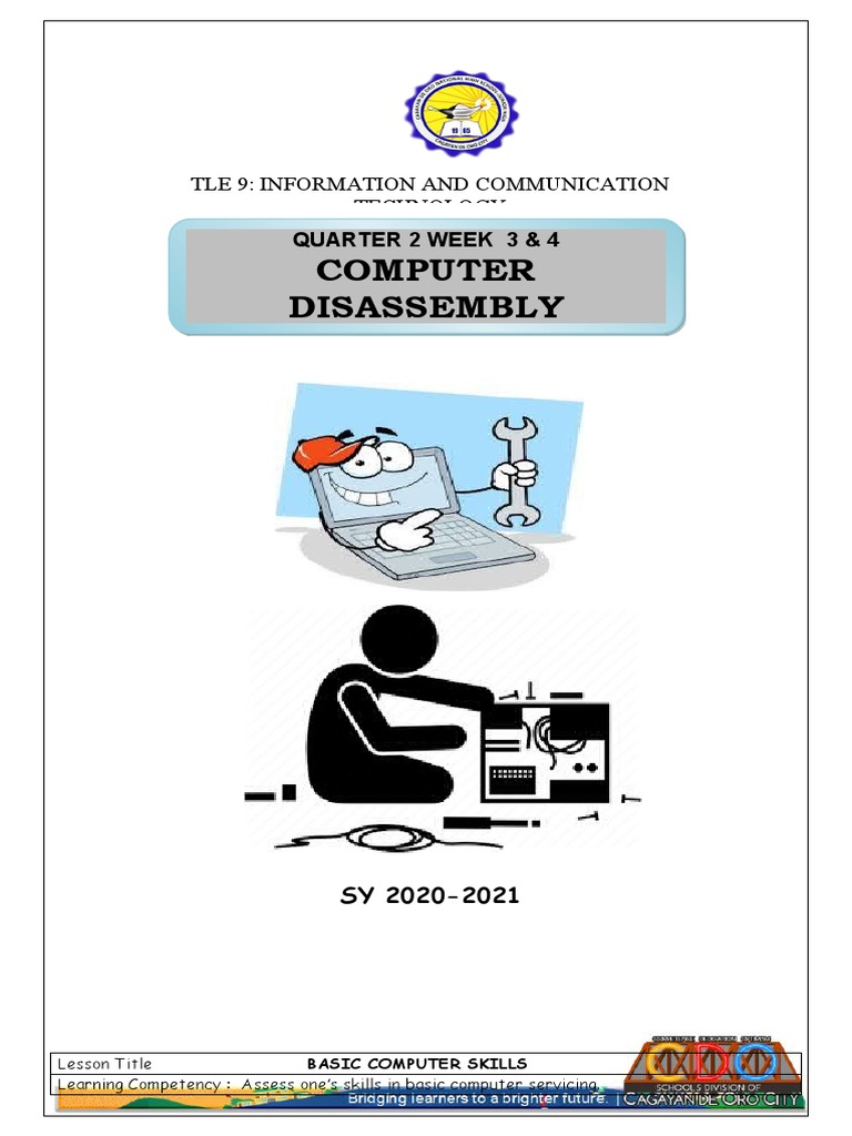 Computer Disassembly: Tle 9: Information and Communication Technology | PDF | Computer Hardware ...