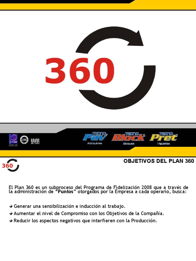 Objetivos y Reglamento del Plan 360 | PDF