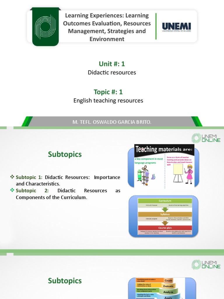 Unit #: 1 Topic #: 1 | PDF | Curriculum | Language Education