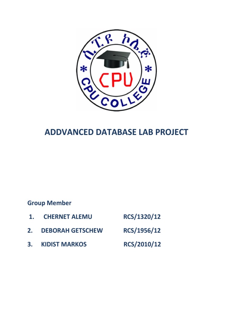 Addvanced Database Lab Project Pdf Data Information Retrieval