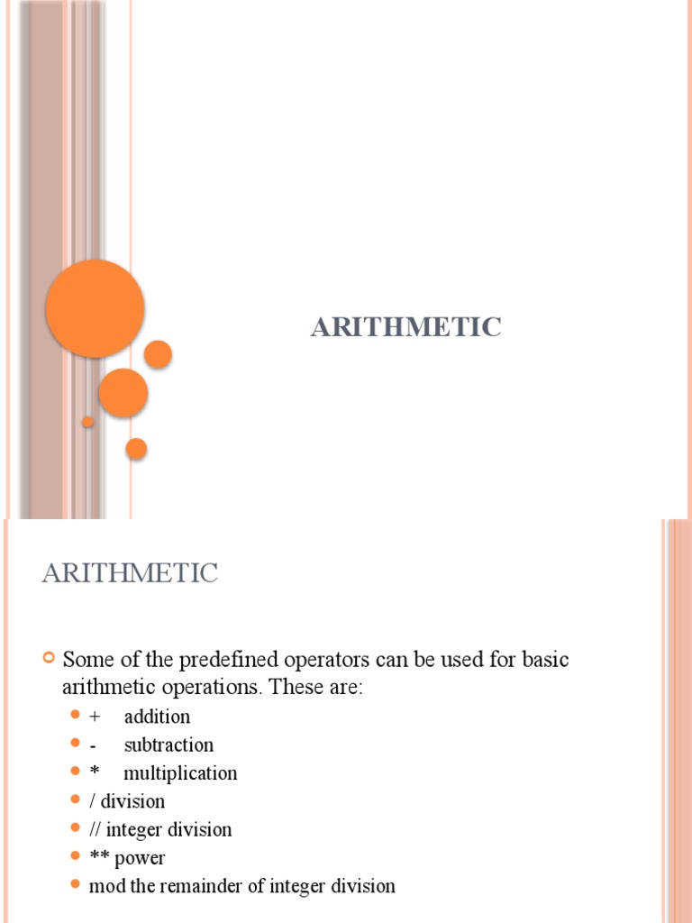 Arithmetic | PDF | Integer | Arithmetic Arithmetic | PDF | Integer | Arithmetic