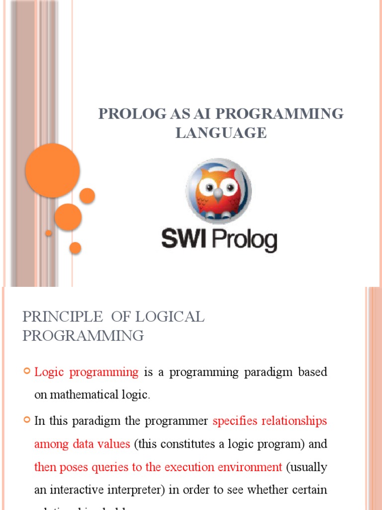 Prolog As AI Programming Language - 1 | Download Free PDF | Software Engineering | Mathematical ...