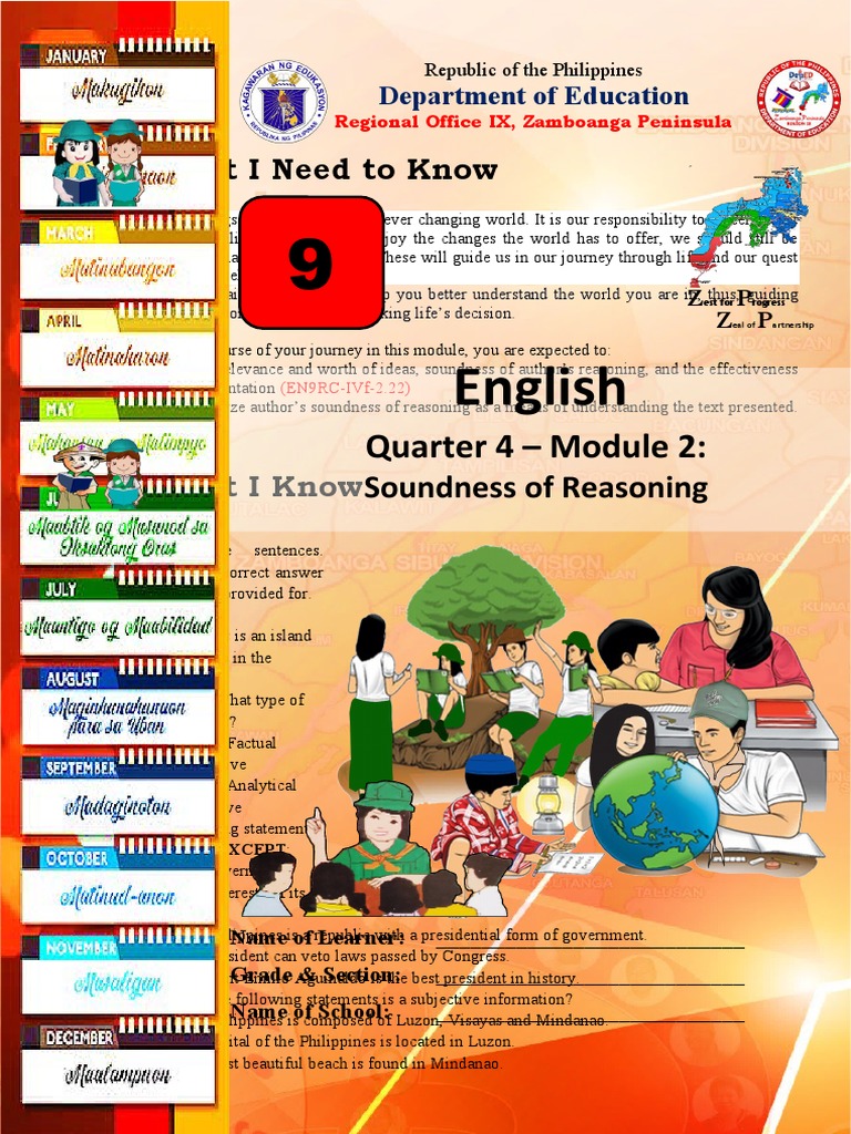 English: Quarter 4 - Module 2 | PDF | Reason | Facebook