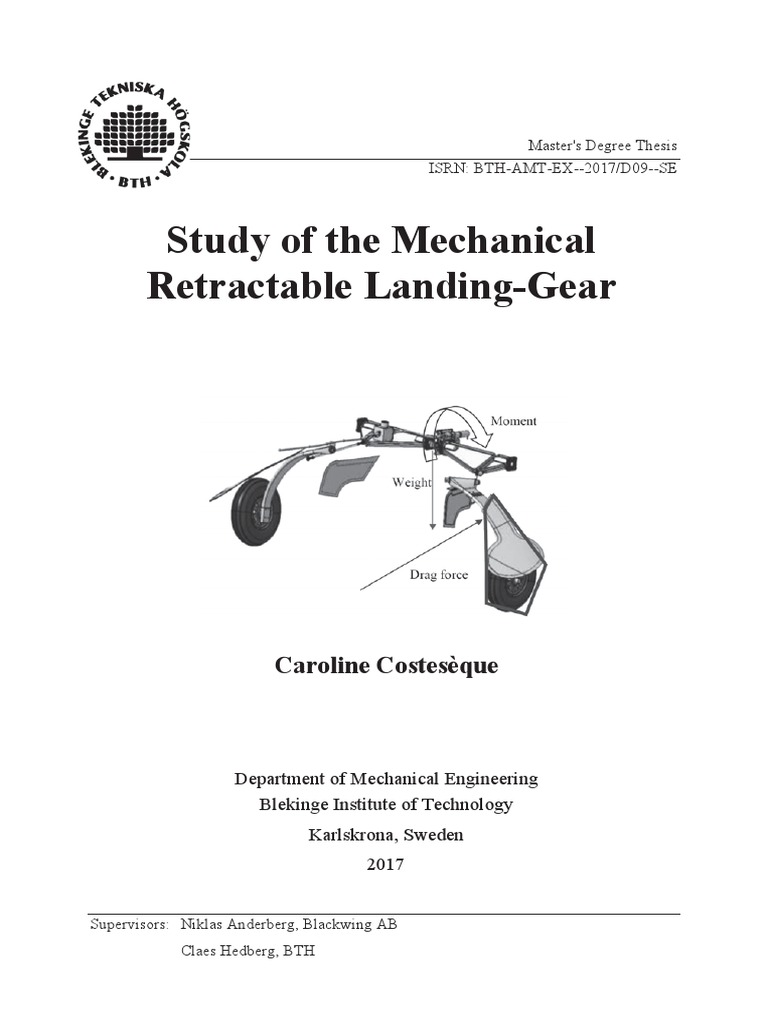 Landing Gear Fulltext01 | PDF | Force | Landing Gear