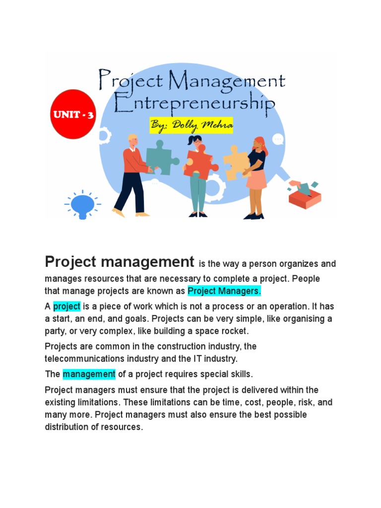 Unit 3 Project Management | PDF | Project Management | Real Estate ...