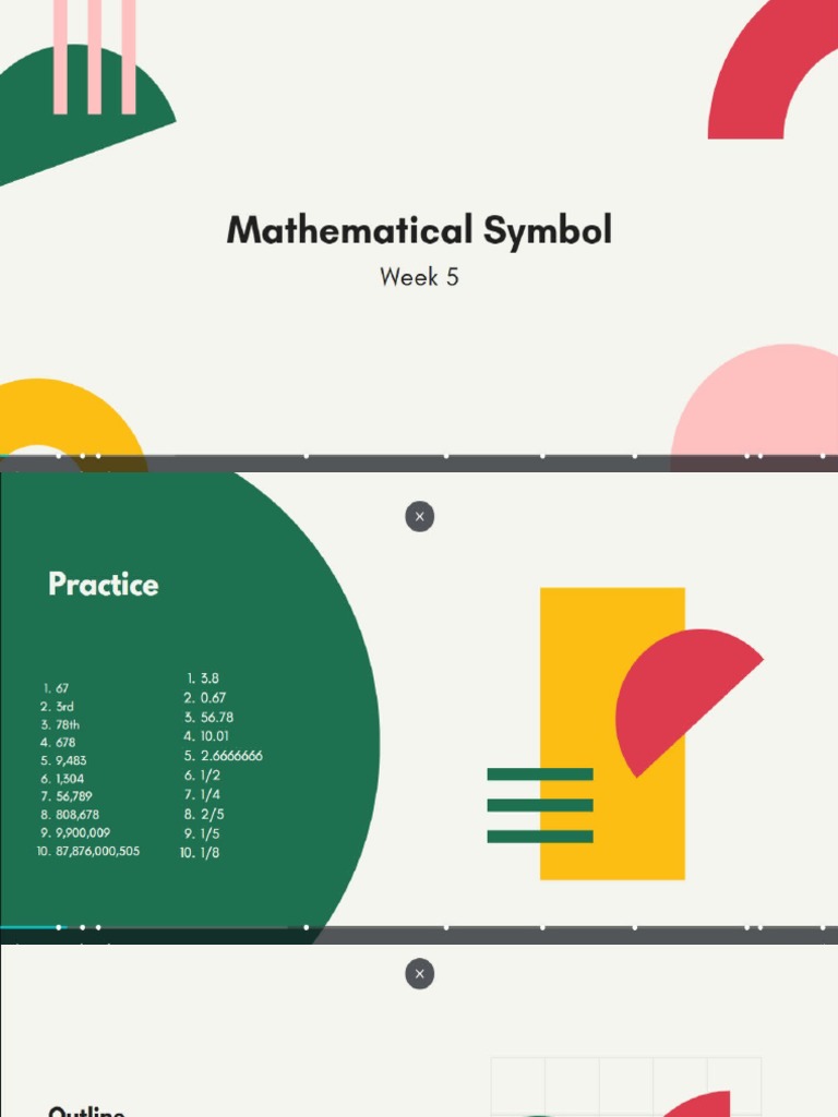Mathematical and Scientific Symbols (Simbol MTK DLM Bhs Inggris) | PDF