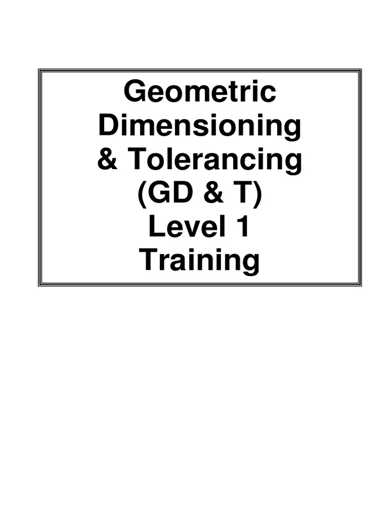 GD&T Basics (Level-1) | PDF | Engineering Tolerance | Metrology