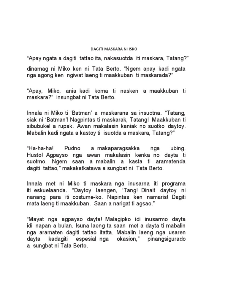 Ilokano Stories | PDF
