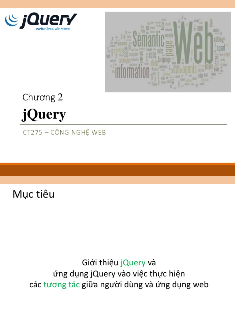 CT275 - CNWeb - Ch2 - JQuery | PDF