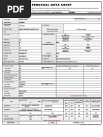 CSC Personal Data Sheet PDS 2017 | PDF