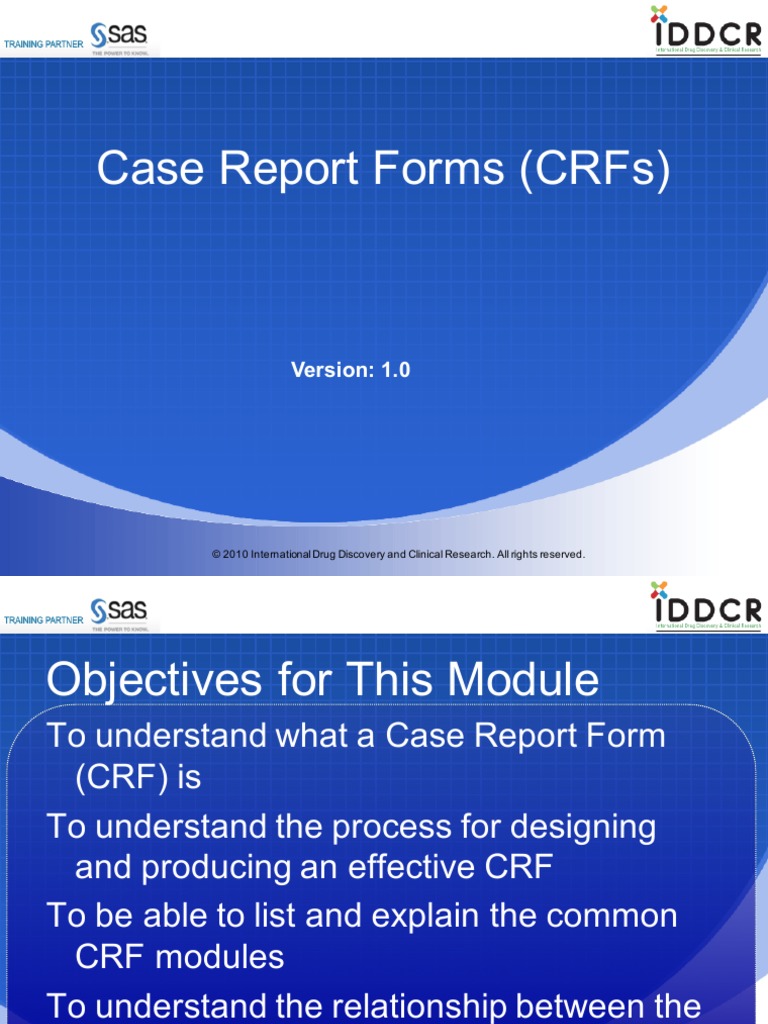 Iddcr - MB 1.2 CRF | PDF | Clinical Trial | Medicine