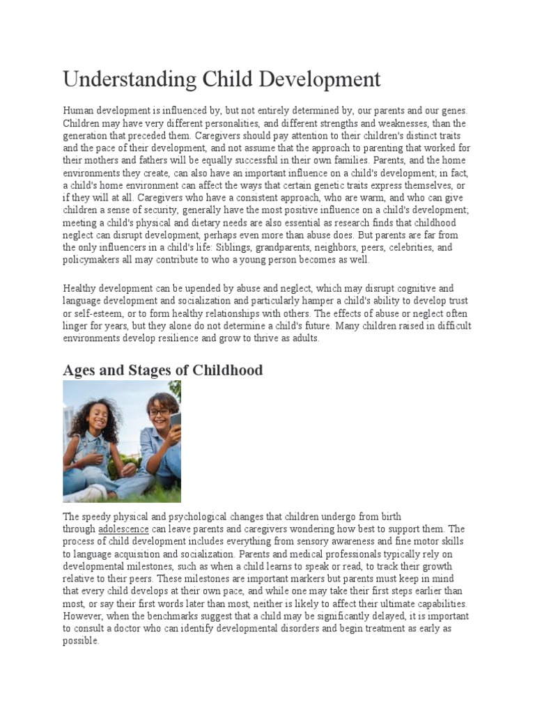Child Development | PDF | Developmental Psychology | Child Development