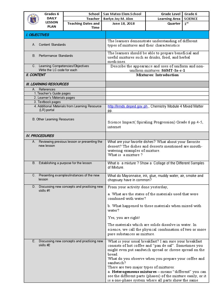 Mixtures Introduction | PDF | Mixture | Homogeneity And Heterogeneity