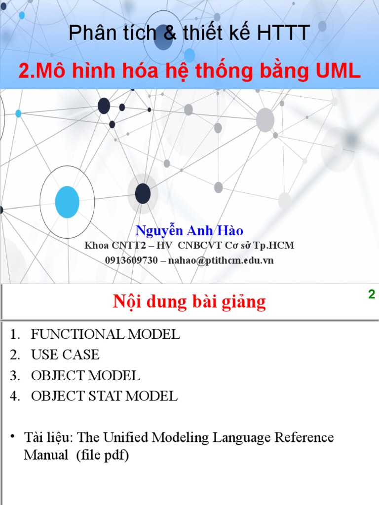 2 PP PTTK HTTT Mo Hinh Hoa Bang UML | PDF