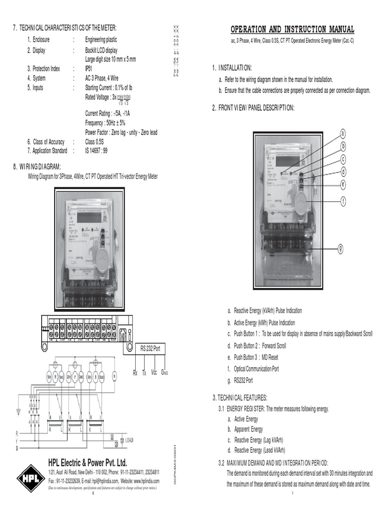 HPL HT Meters | PDF | Mains Electricity | Alternating Current