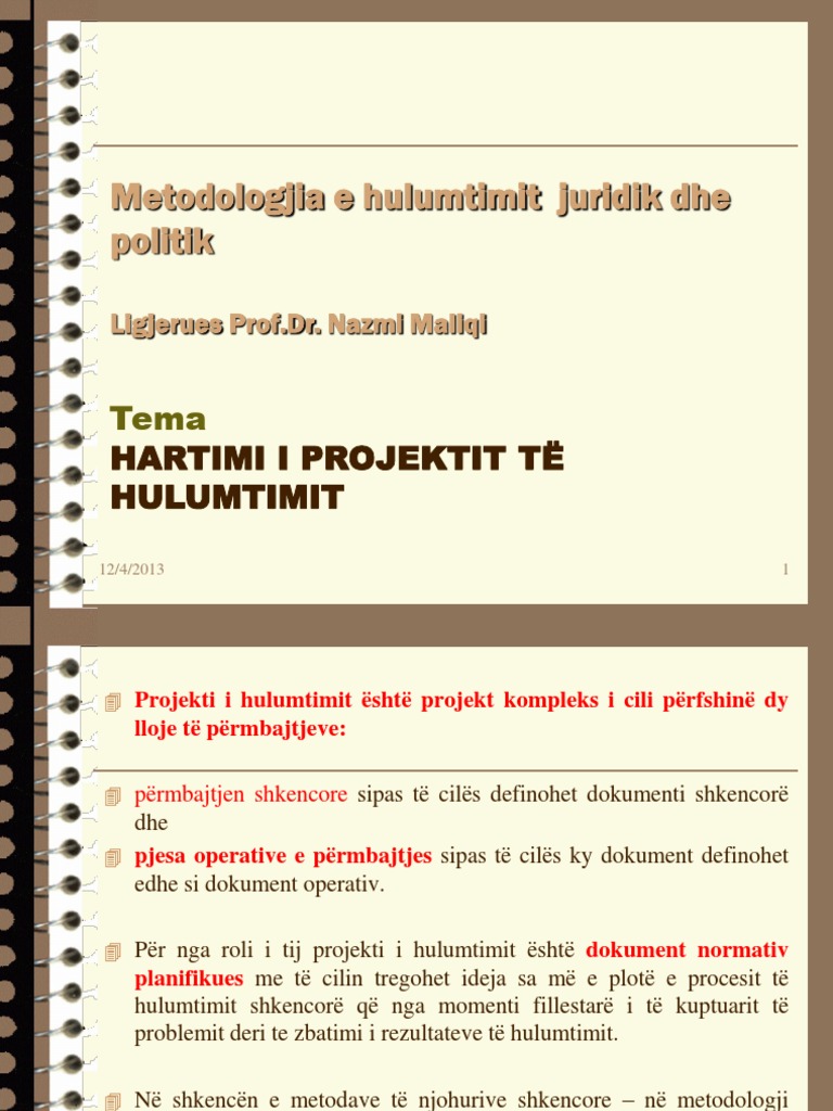 6.hartimi I Projektit Të Hulumtimit | PDF