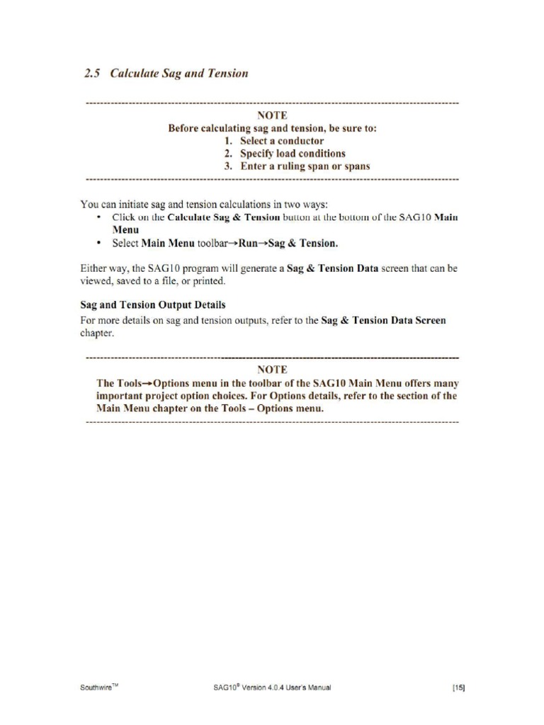 Sag10-Calculate Sag and Tension | PDF