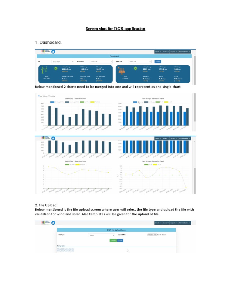 Screen Shot For DGR Application | PDF