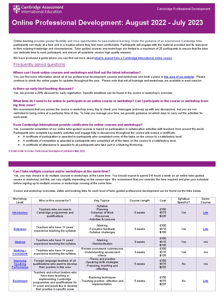 2022-2023 Online Learning Guide | PDF | Educational Technology | Teachers