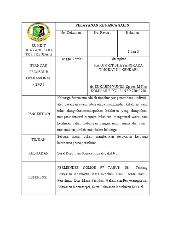 Pelayanan KB Pasca Salin di Kendari | PDF | Sains & Matematika