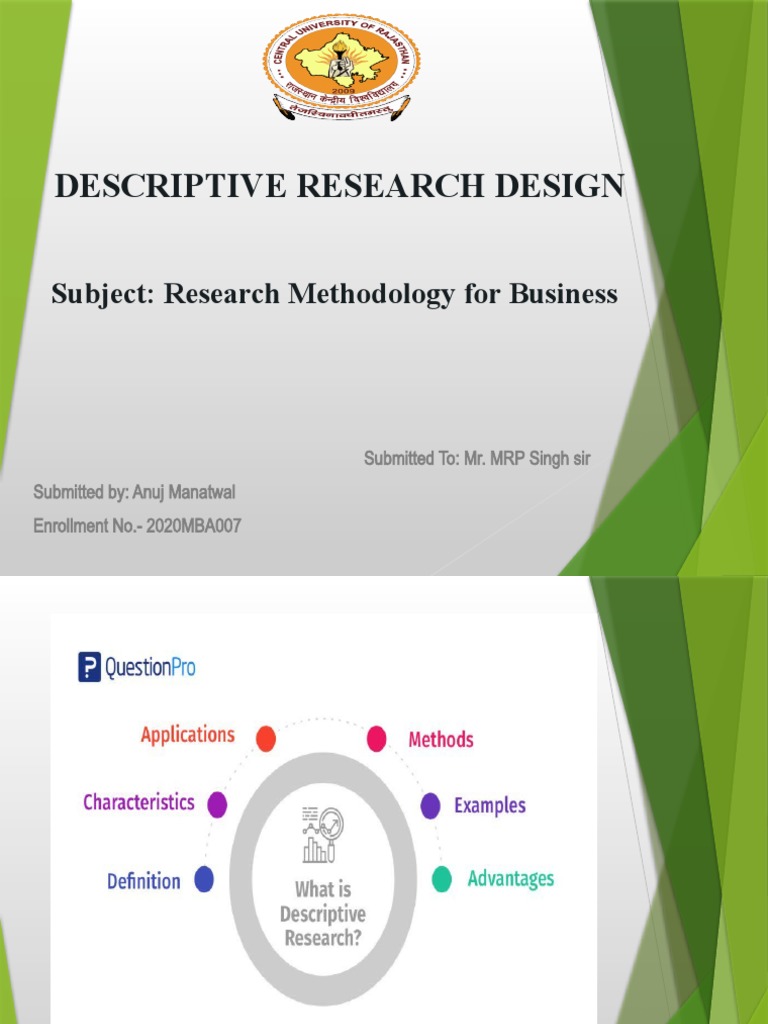 Descriptive Research Design | PDF | Survey Methodology | Case Study