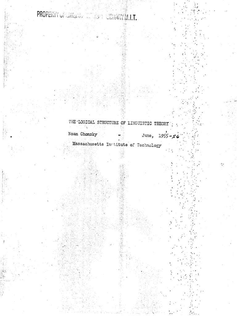 The Logical Structure of Linguistic Theory | PDF