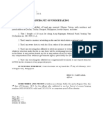 Affidavit of Transfer of Ownership (Electric Meter) | PDF