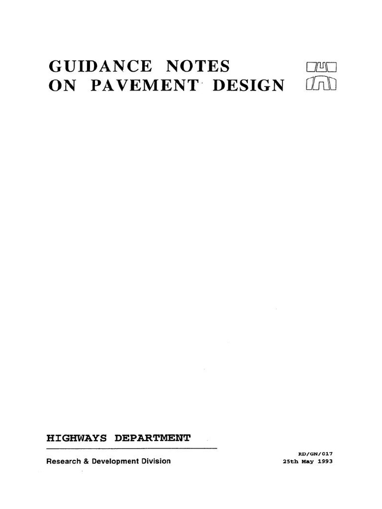 HyD Guidance Note On Pavement Design | PDF
