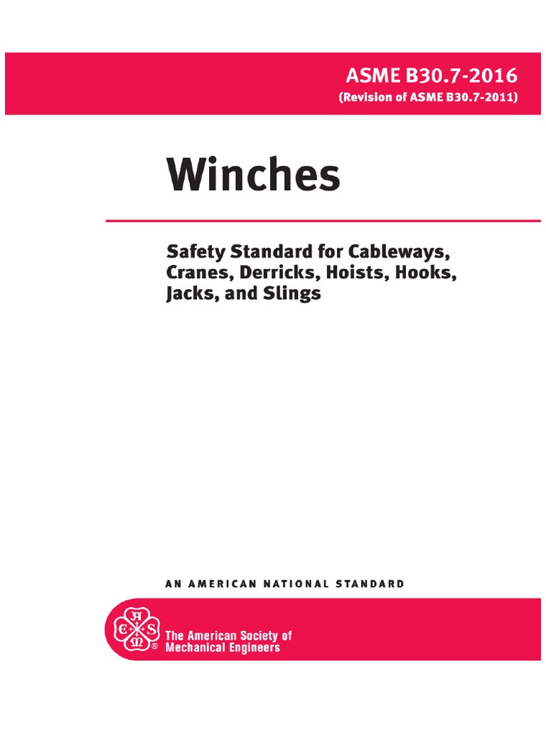 Asme B30.7-2016 | PDF