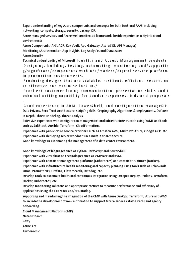 Expert Understanding of Key Azure Components and Concepts For Both IAAS ...