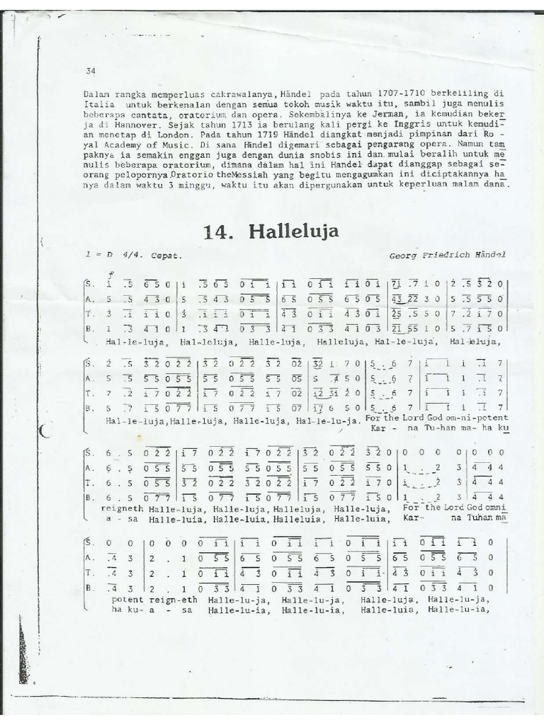 Hallelujah - Handel | PDF
