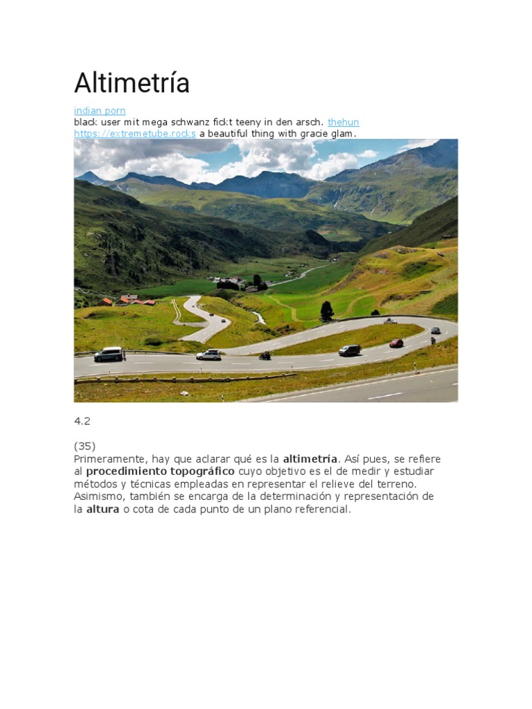 Altimetría | PDF | Topografía | Ciencias de la Tierra