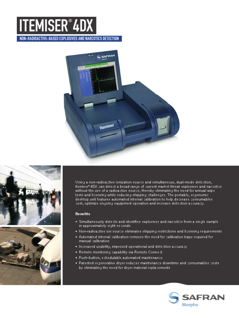 Itemiser 4DX: Non-Radioactive-Based Explosives and Narcotics Detection ...