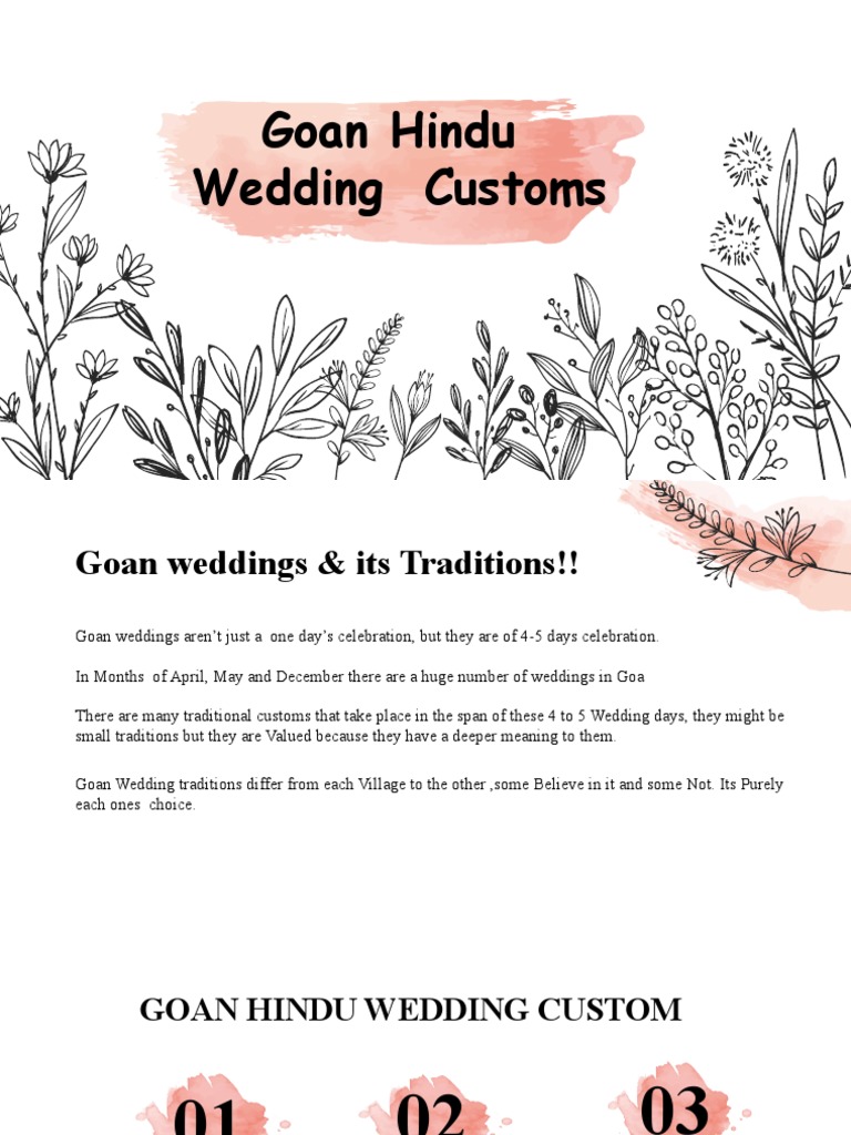 Goan Hindu Wedding Customs - Group 5 | PDF | Wedding | Bride