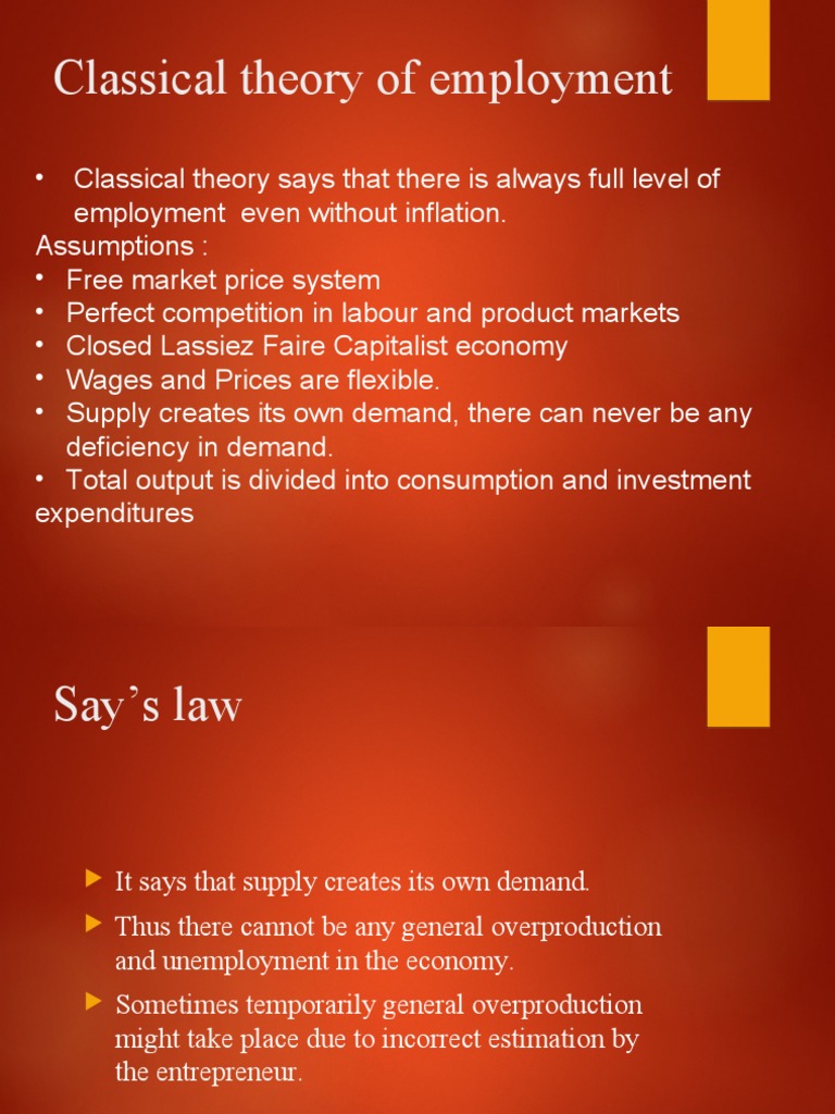 Classical Employment Theory Insights | PDF