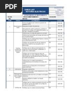 Checklist Inspeccion Motor Electrico | PDF