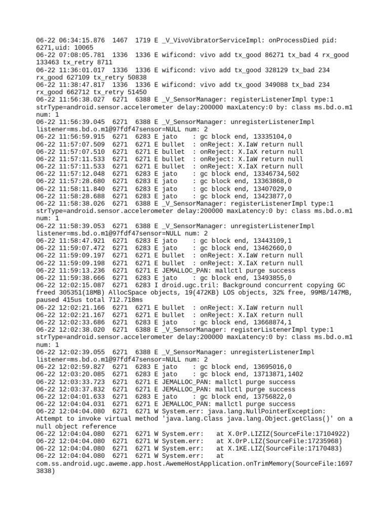 Log Pdf Java Programming Language Android Operating System